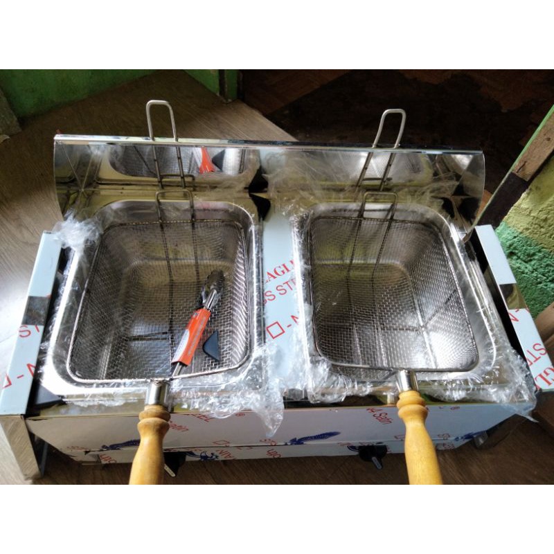 DOUBLE DEEP FRYER Gas type (Jumbo size) | Shopee Philippines