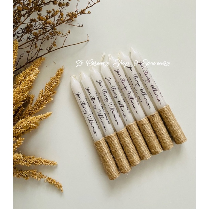 Customized CANDLES FOR CHRISTENING,BAPTISM, DEDICATION | Shopee Philippines