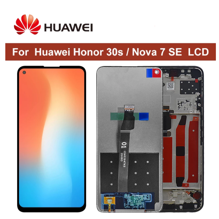 6.5" Original LCD For HUAWEI Honor 30S Nova 7SE 7 SE Huawei P40 Lite 5G CDY-AN00 CDY-AN90 LCD ...