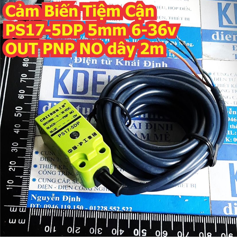 Proximity Sensor PS17-5DP 5mm 6-36v OUT PNP NO wire 2m kde8122 | Shopee ...