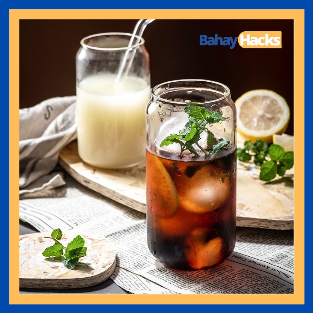 BAHAY HACKS Creative Glass Mug Coke Can Shaped Glass Cold Drink Cup ...