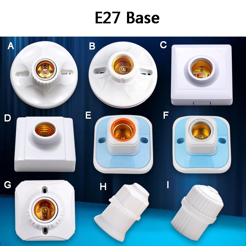 High Quality height 5CM 5.1CM 5.2CM 6CM 6.5CM E27 Screw Base Socket For ...
