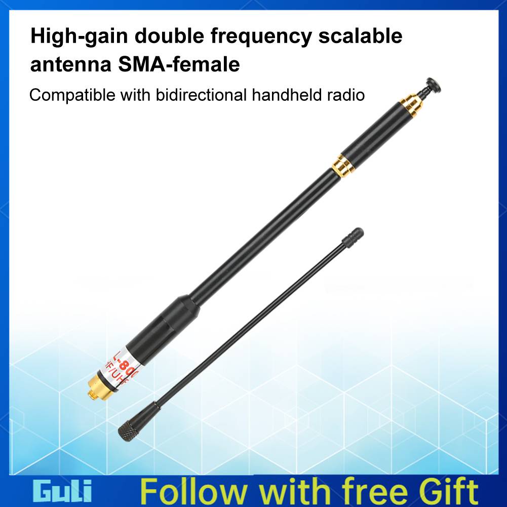 [READY STOCK] Handheld Two-Way Radio Telescopic Antenna UV Dual ...