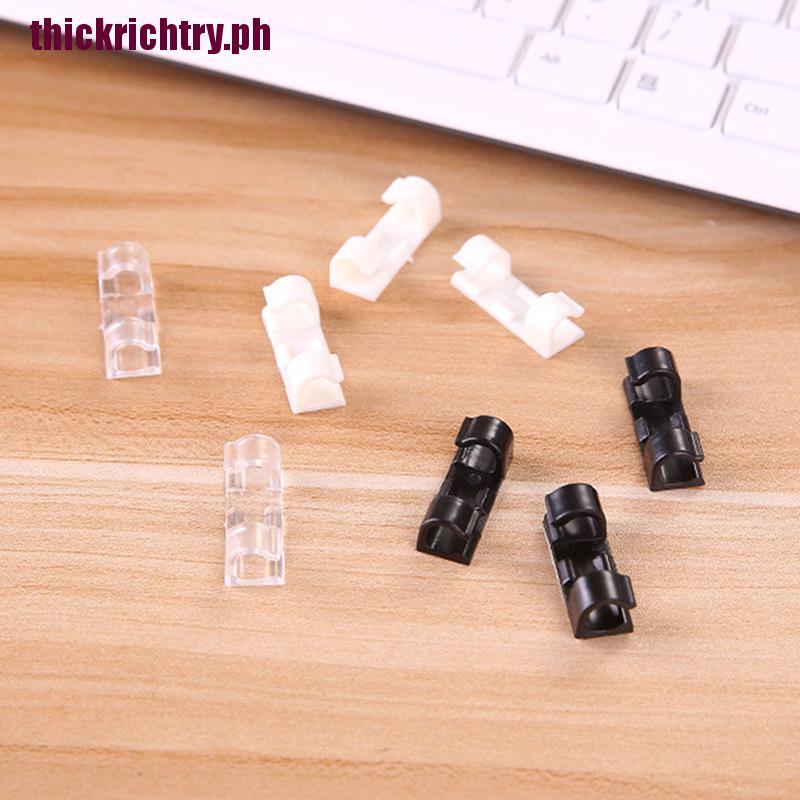【richtry】20PCS Cable Drop Clip Desk Tidy Wire Cord Lead Cord Holder ...
