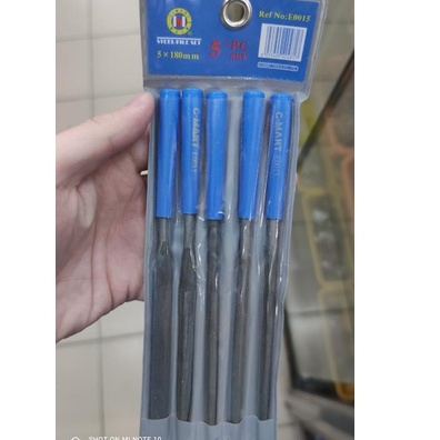 Cmart 5pcs Needle File Set Taper , Kikil 5 x180mm Assorted Type Of ...