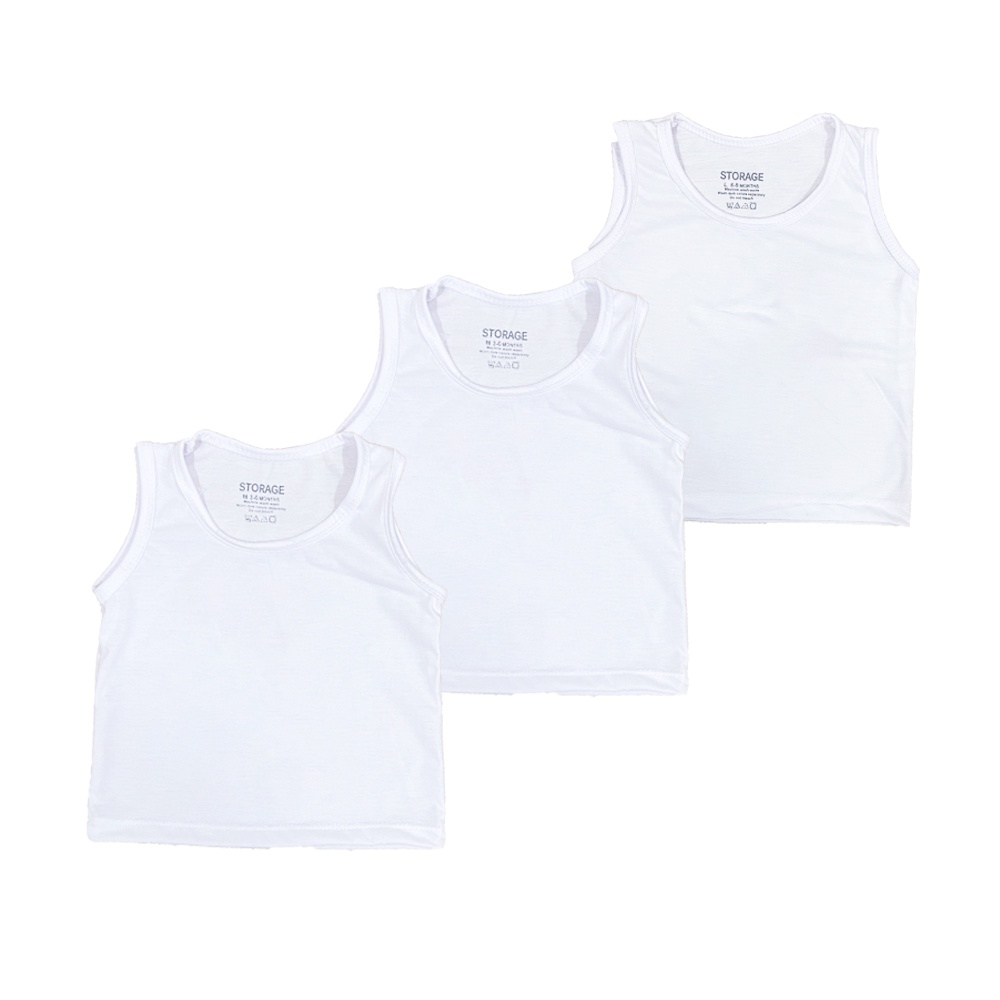 AT Fashion New Born Baby Clothes Sando Top 3-in-1 "Plain" Set | Shopee ...