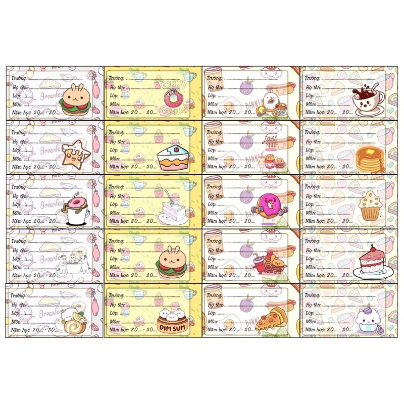 Food Labels Of 20-60 Different Labels | Shopee Philippines