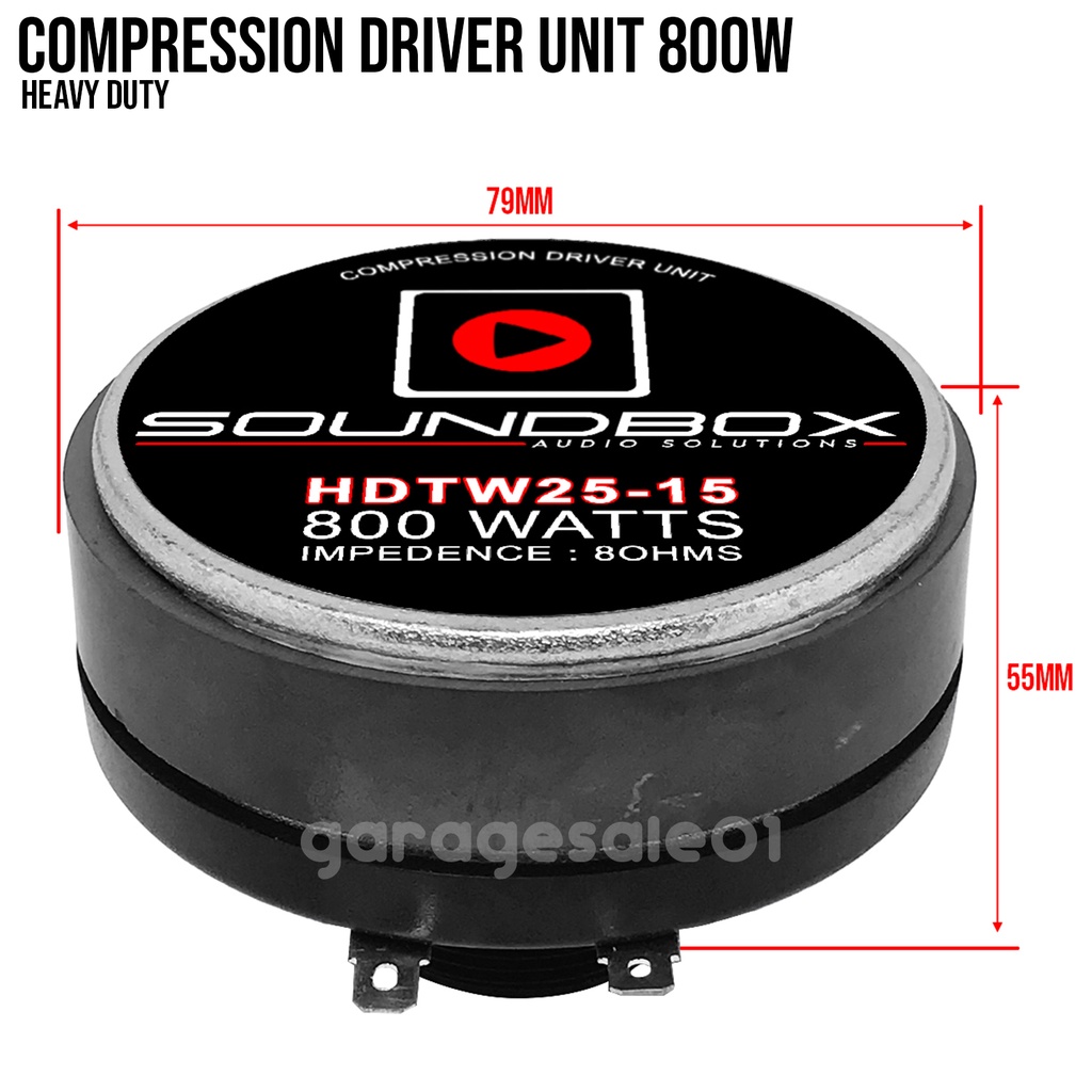 🟨Compression Driver Unit 800W Heavy Duty (SOUNDBOX)🟨 | Shopee Philippines