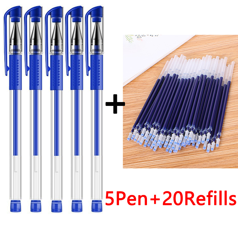 5 pen + 20 refill ballpen set stylus pen Gel pen set Ballpen with ...
