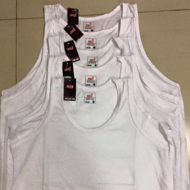 3 pcs per order White mens sando (mws) | Shopee Philippines