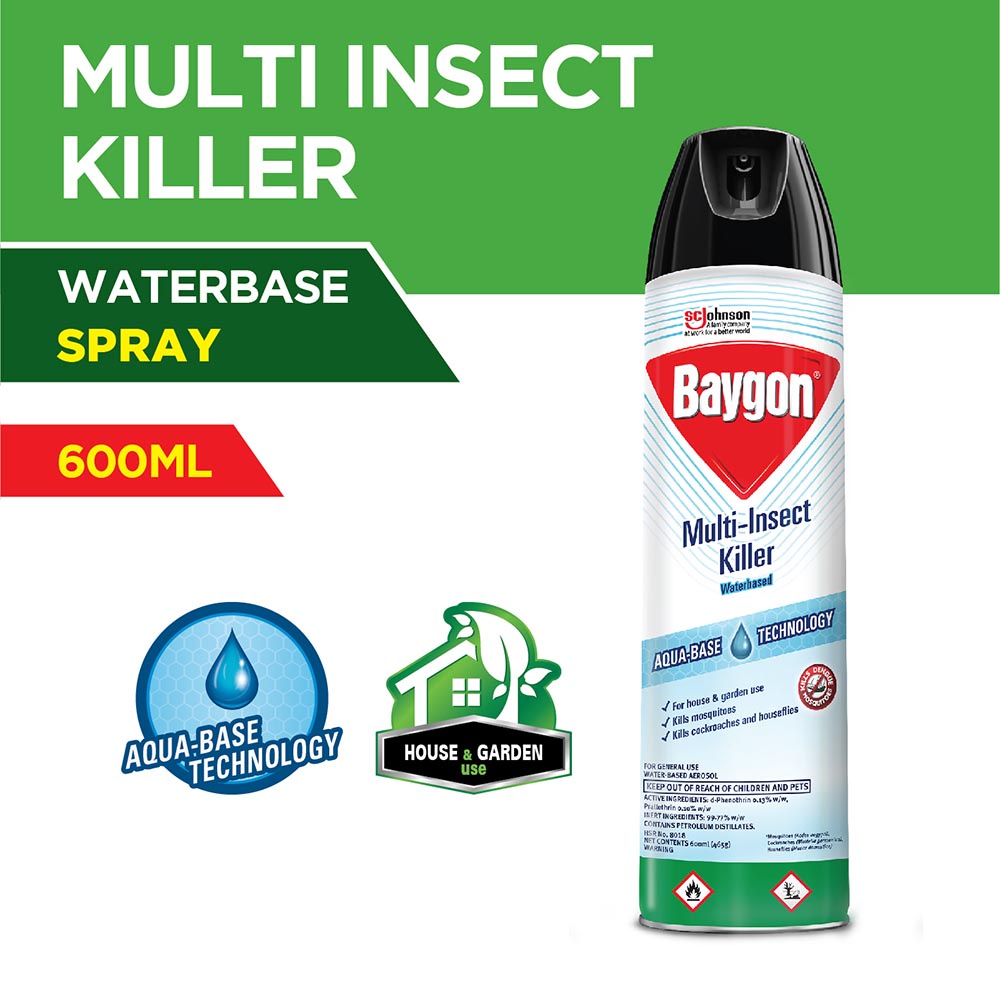 Baygon Multi Insect Killer Water-Based 600mL | Shopee Philippines