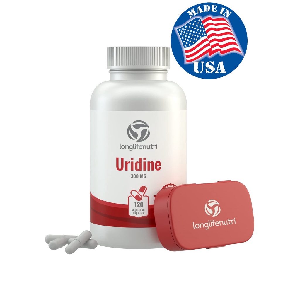 120 Caps Pure Uridine Monophosphate USA 300mg for Brain Memory Function ...