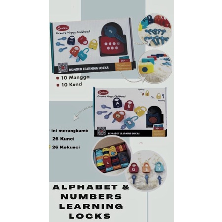 ALPHABET & NUMBERS LEARNING LOCKS | Shopee Philippines