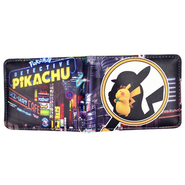Pokemon Pikachu Eevee Color Cartoon Short Casual Card Student Wallet ...