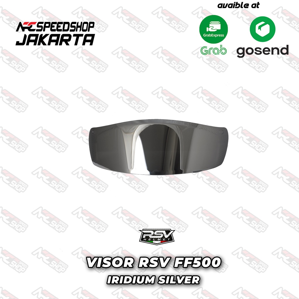 RSV FF500 IRIDIUM SILVER Helmet Visor - Irridium Silver Motorcycle ...