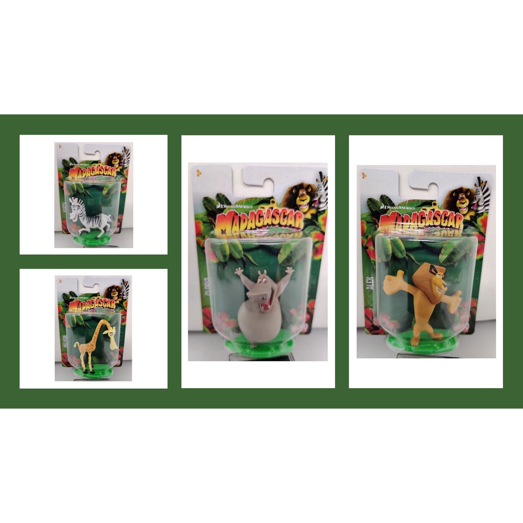 Mattel - Micro Collection - DreamWorks Madagascar - Alex, Gloria ...