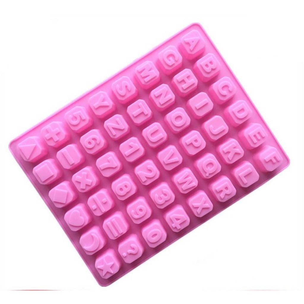 Abc Fondant Letter Pudding Alphabet Chocolate Mold Silicon Material 48 ...