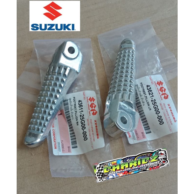 FOOTREST PILLION PASSENGER LEFT & RIGHT RAIDER 150 CARB & R150 Fi ...