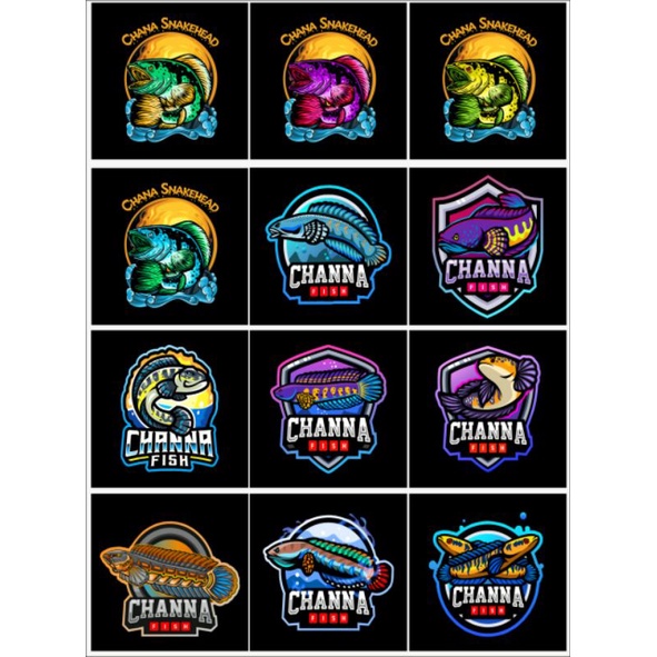 Chana Snakehead Fish Sticker Pack | Shopee Philippines