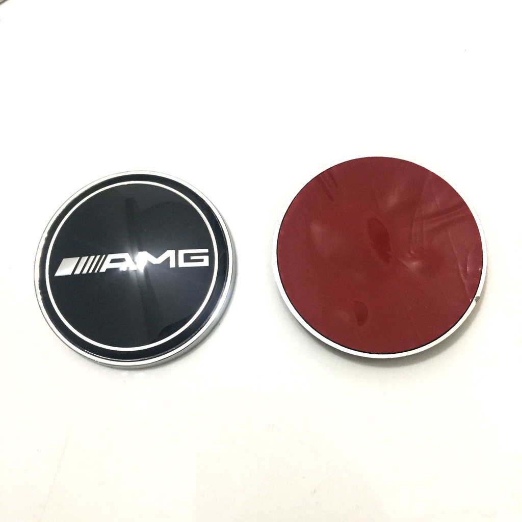 57mm Car hood bonnet logo sticker Rear trunk emblem for Mercedes Benz ...