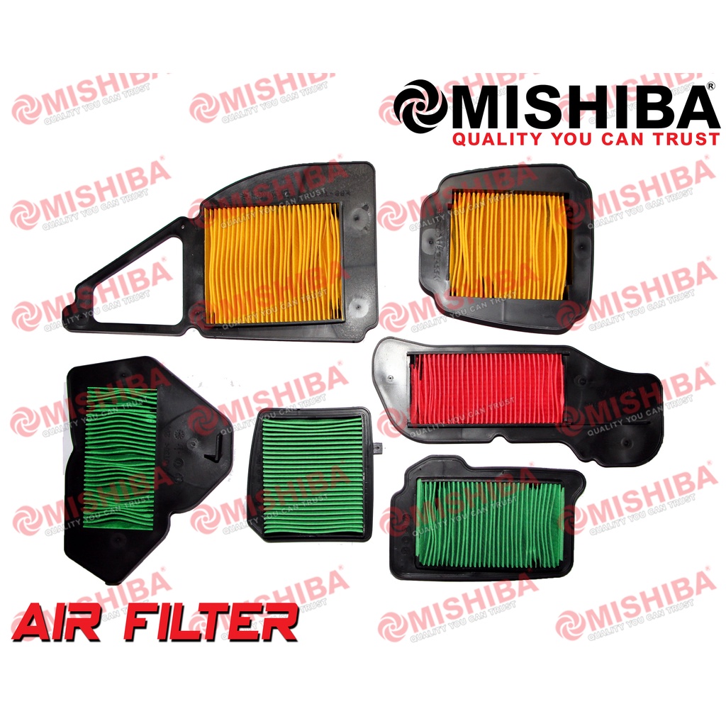 Mishiba Air Filter Element Original Type Wave,Mio,Xrm,Smash,Bajaj,Tmx ...