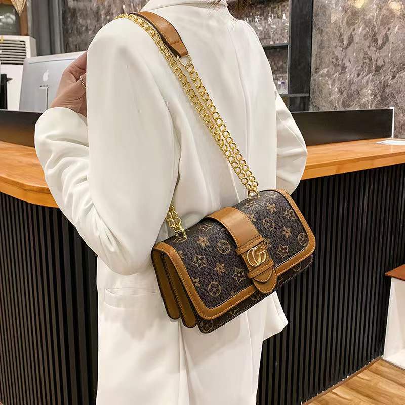 Chain Bags Luxury Leather Sling bags For Women Vintage Designer Handbag ...