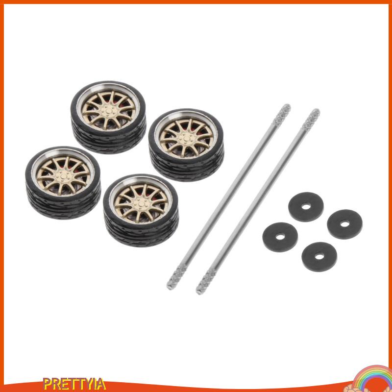 [ 1:64 Model Modified Tire Diecasts Alloy Wheel Tire Set Model Car ...