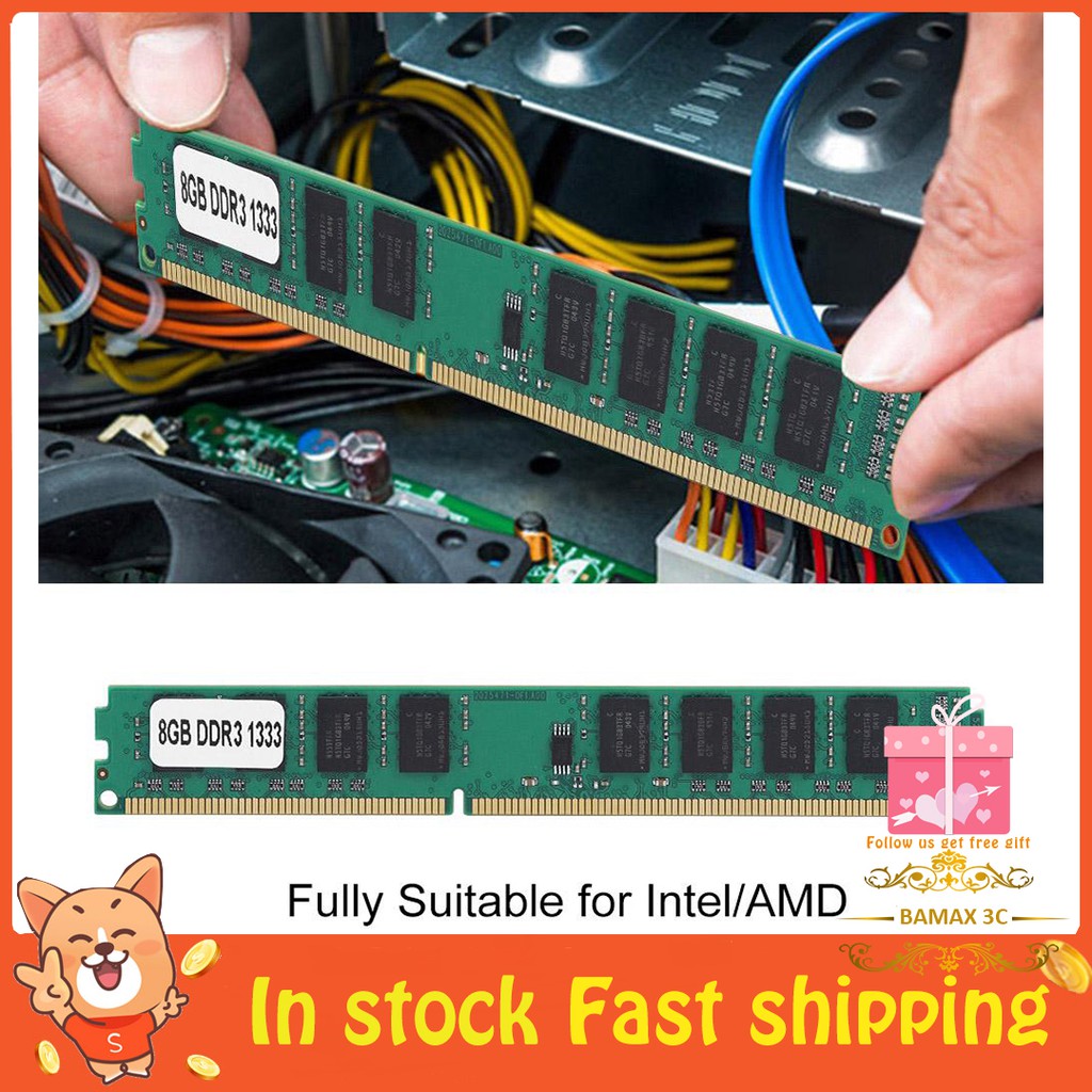 8gb 1333mhz Ddr3 Memory Fast Ram For Desktop Shopee Philippines