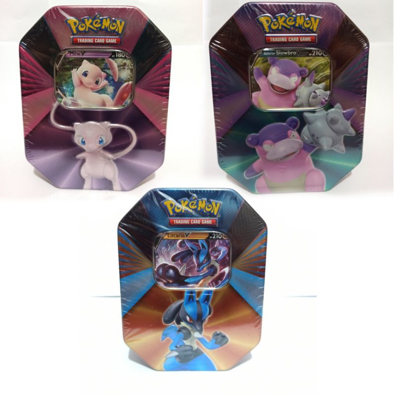 Pokémon V Forces Tin--Lucario V, Galarian Slowbro V, and Mew V (with ...