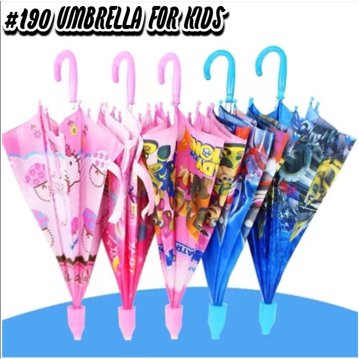 Children's Umbrella Character Design with Fiber Non Dripping Sleeve ...