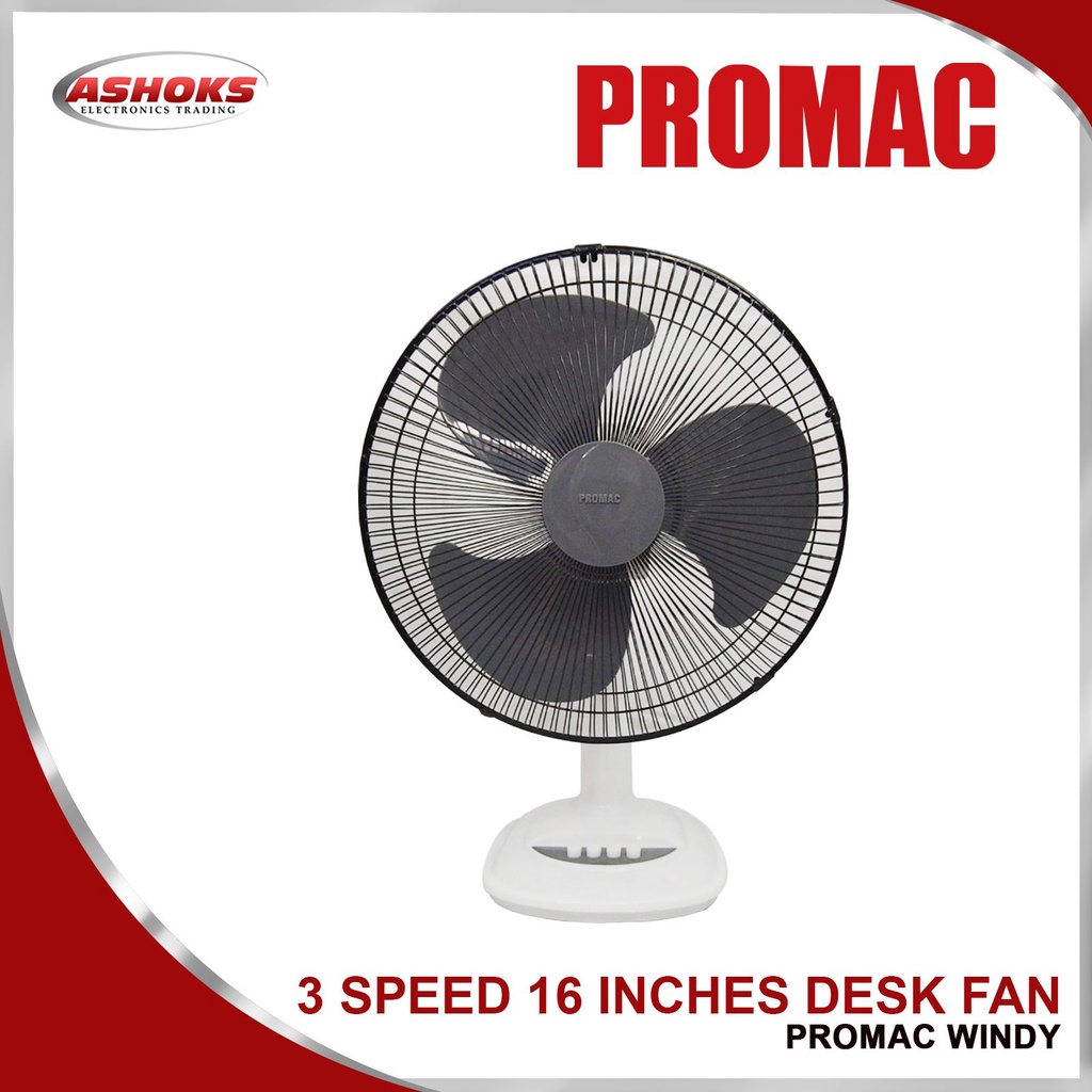 PROMAC 16 inch Plastic Desk Fan / Promac Desk Fan / Windy / Promac ...