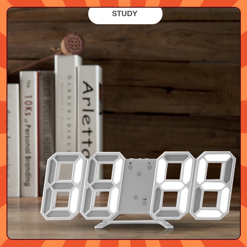 Clock Smart Clock 3D Clock Digital Clock Korean LED Alarm Clock Wall ...