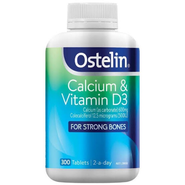Ostelin Calcium & Vitamin D3 For Strong Bones (300 Tablets) | Shopee ...