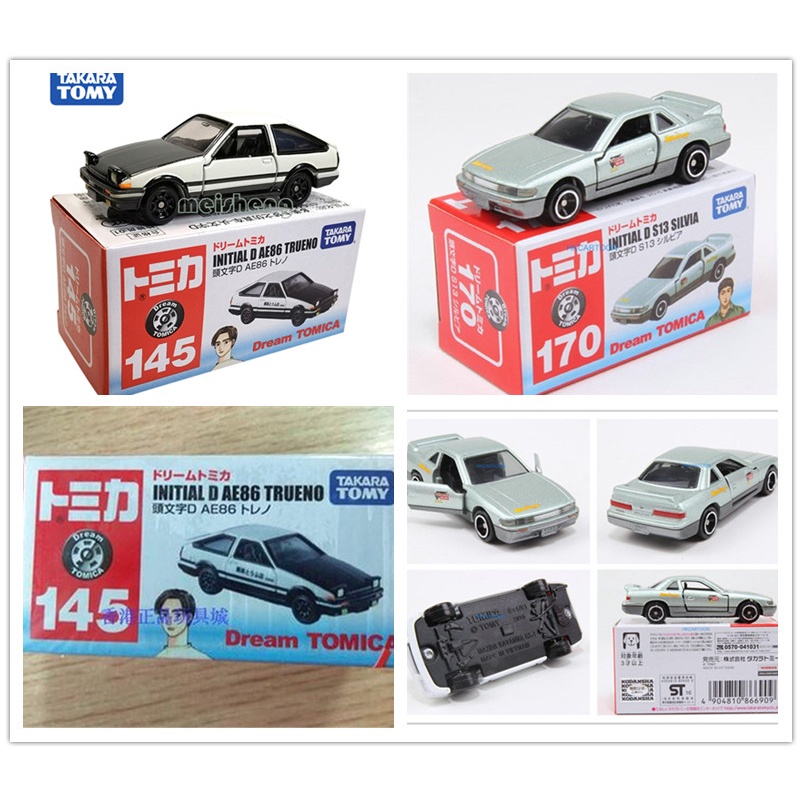 JAPAN TARAKA TOMY DREAM TOMICA 145 AE86 TORENO 170 INITIAL D S13 SILVIA DIECAST CAR | Shopee ...