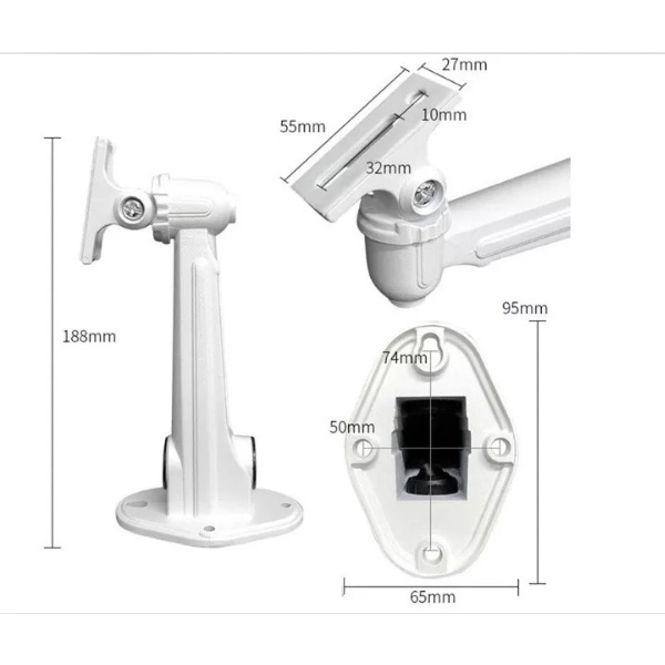 360 Degree Ceiling Plastic Stand Surveillance CCTV Camera Wall Mount ...