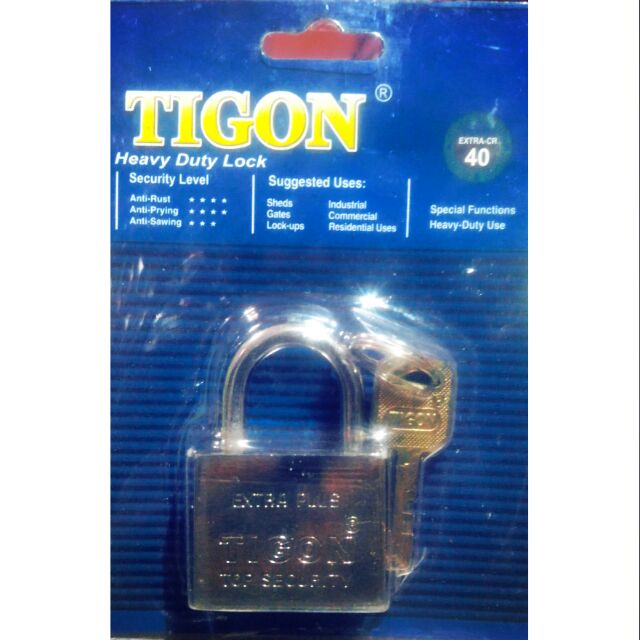 Heavy Duty Lock Set TIGON Extra- CR 40mm | Shopee Philippines