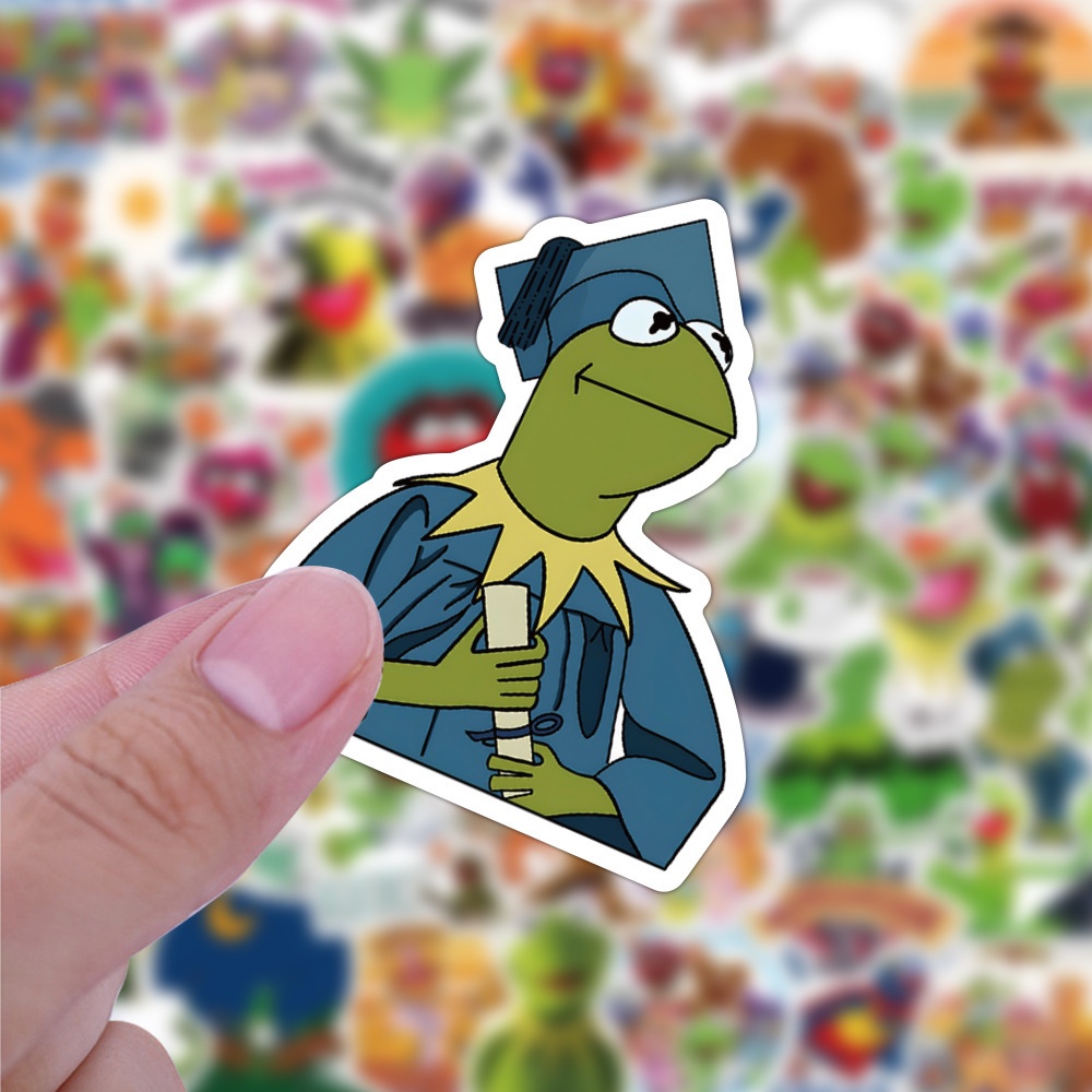 50pcs NEW The Muppet Show Kermit Frog Cartoon Stickers Graffiti DIY ...