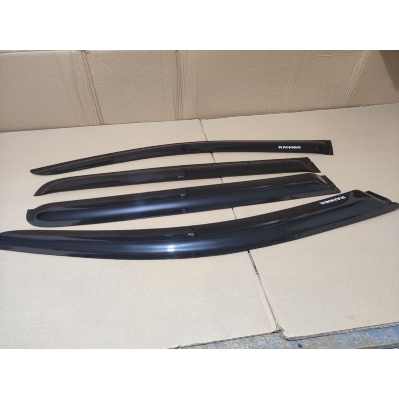 Premium Rain Visor Ford Ranger Window Guard 2012 2013 2014 2015 2016 ...