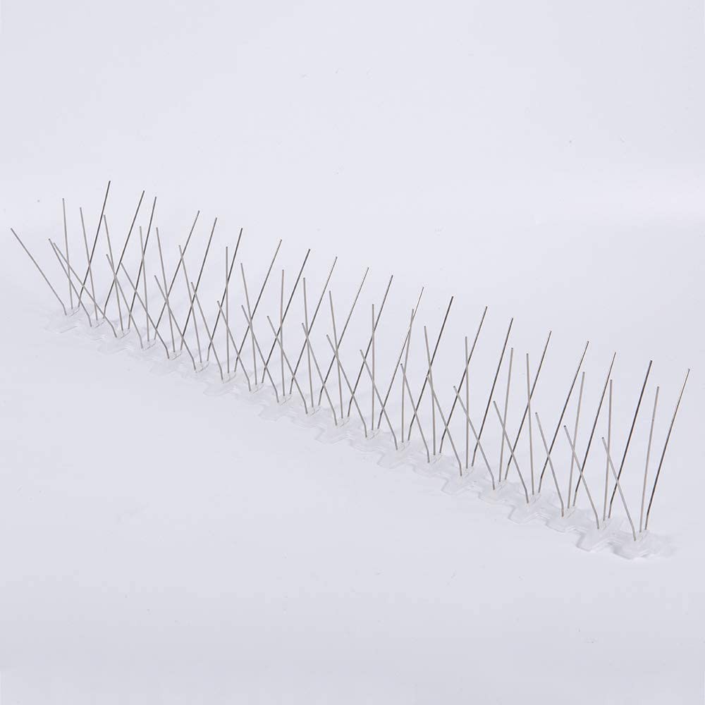 10 Pcs/Box Bird Spikes, Stainless Steel Bird Deterrent Spikes Cover for ...