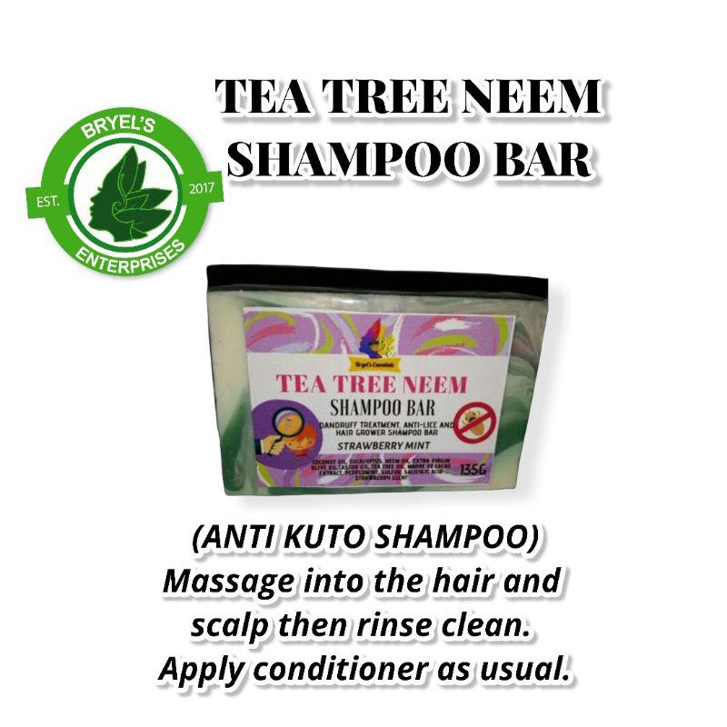 TEA TREE NEEM KUTO SOAP AND ANTI DANDRUFF SOAP | Shopee Philippines