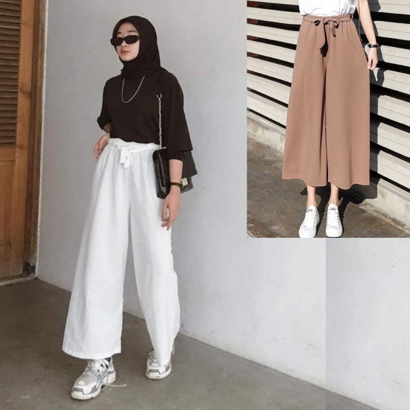 Ribbon PANTS KULOT // WOMEN'S KULOT DAILY BEST MATERIALS MEDAN ACEH CAN ...