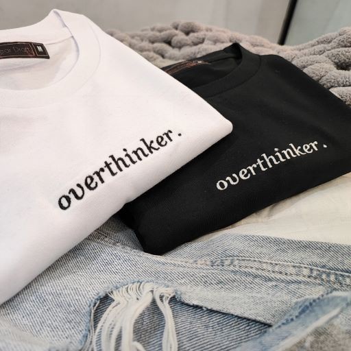 Embroidered Overthinker. | TEAR DRAFT CLOTHING | Shopee Philippines