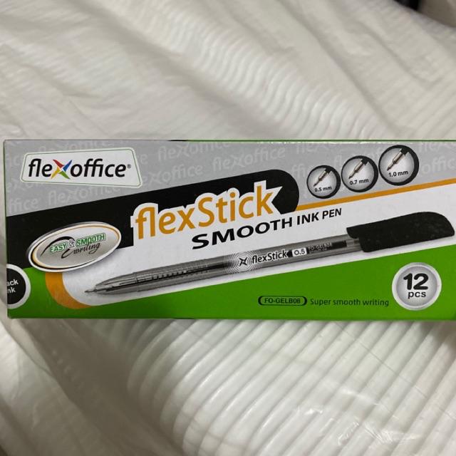 Flex Stick 12pcs Flexoffice Flexstick Black Blue Red Ballpen 0.5 / 0.7 ...