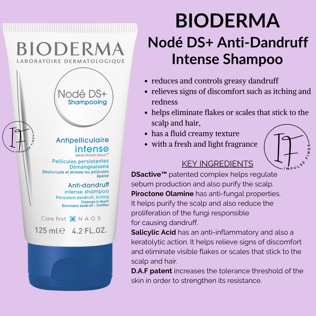 Bioderma Node Ds + Shampoo Anti Dandruff Shampoo 125Ml | Shopee Philippines