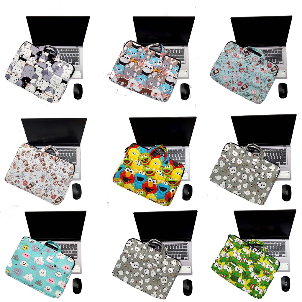 Motif laptop bag with 14 inch laptop case | Shopee Philippines