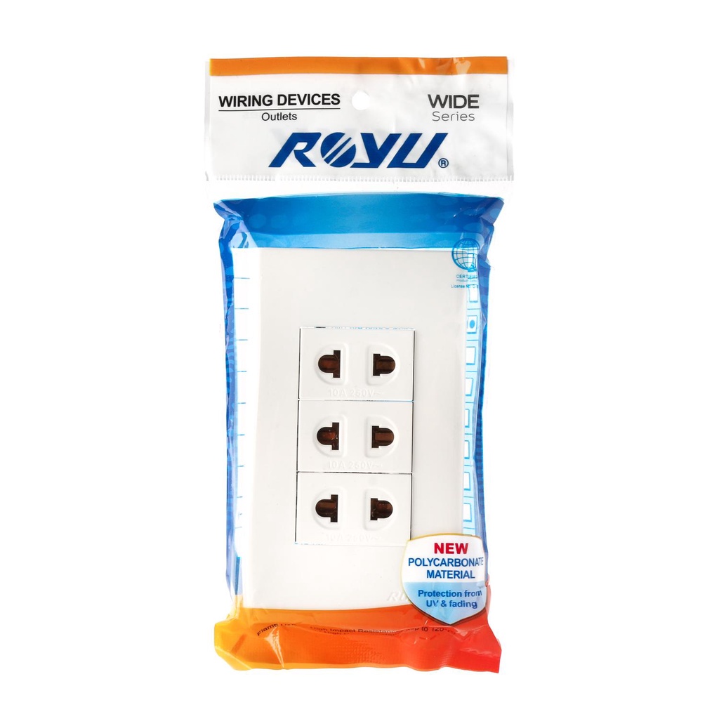 Royu Wide Series 3-Gang Outlet | Shopee Philippines