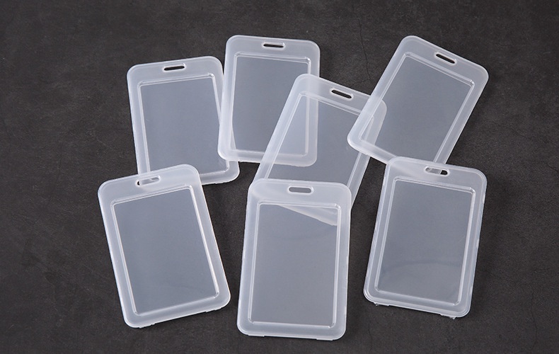 Clear ID Business Card Cover Bags Waterproof Transparent Plastic Card ...