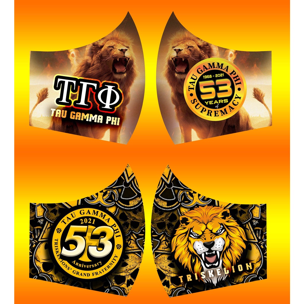 Tau Gamma Phi Triskelion 53rd Anniversary Limited Edition Facemask Shopee Philippines