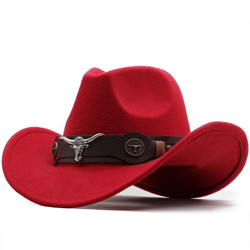 Vintage Classic Felt Jazz Fedoras Hats Large Brim Cloche Cowboy Panama ...