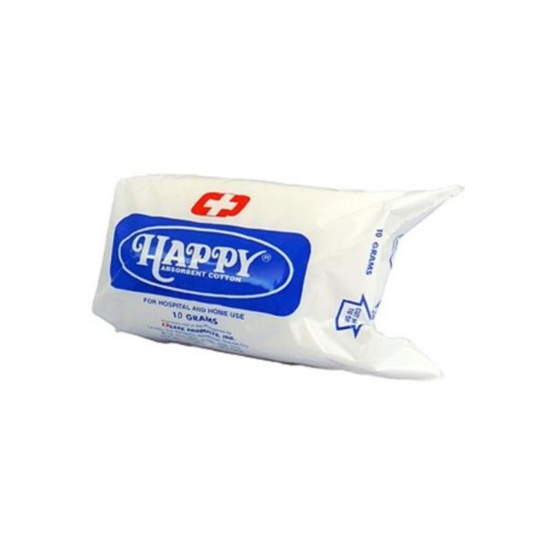HAPPY Absorbent Cotton 10g | Shopee Philippines